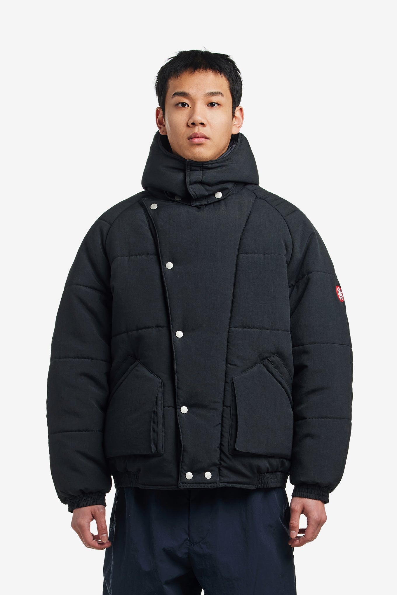 DIAGONAL FLAP PUFF JACKET | WORKSOUT WORLDWIDE